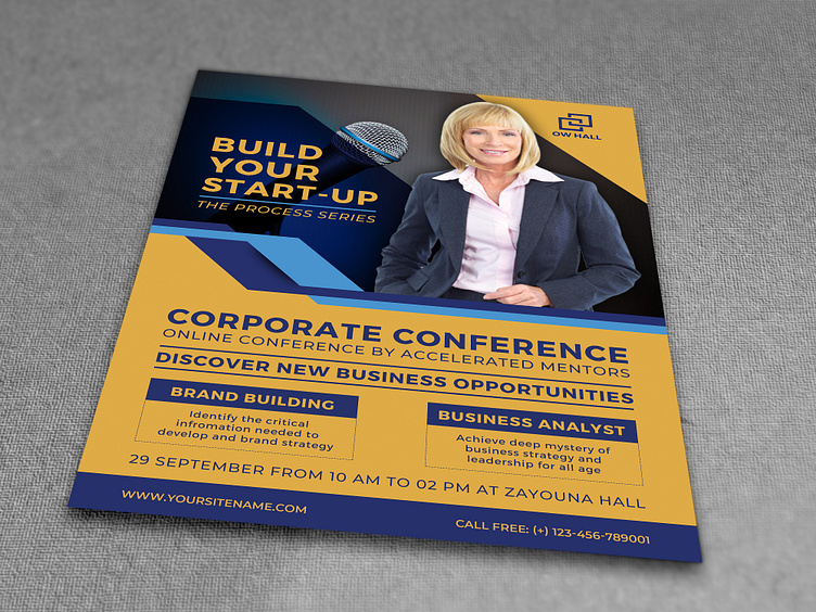 Conference Flyer Template by OWPictures on Dribbble
