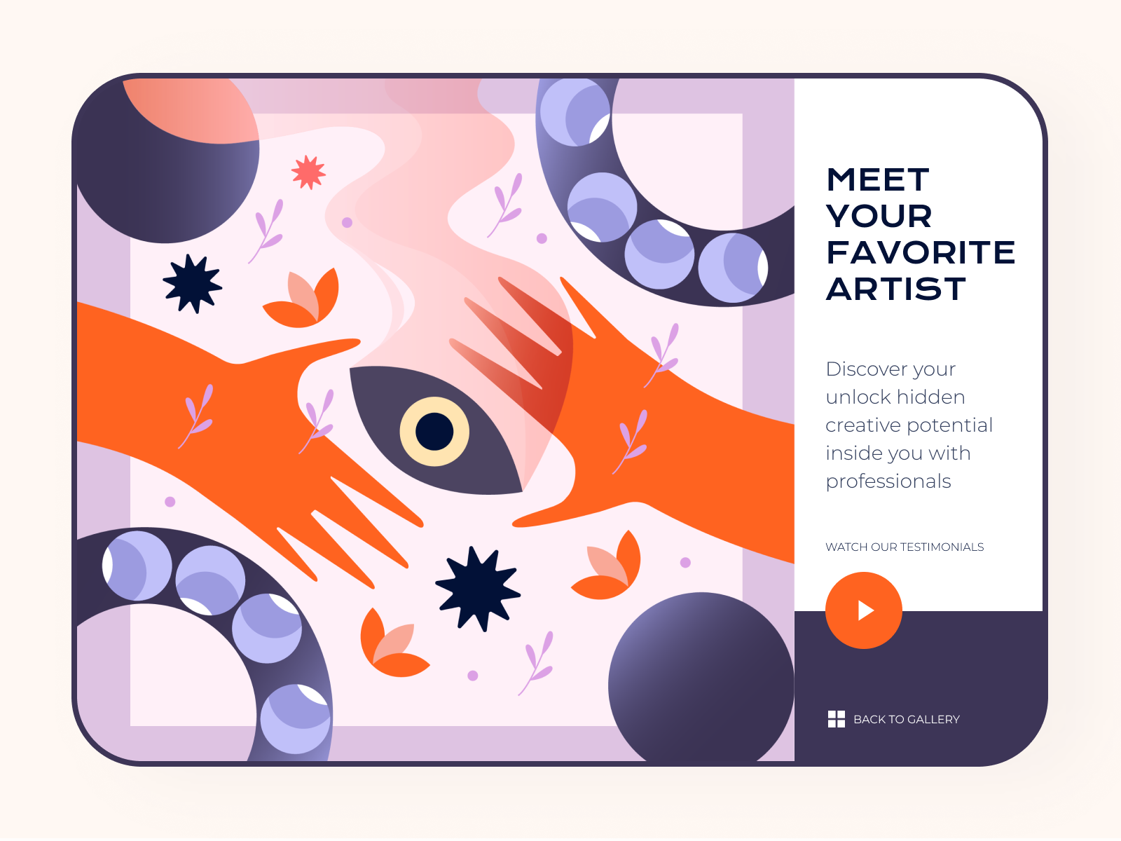 Artist Illustration UI Design by Pimwipha Cheaptumrong on Dribbble