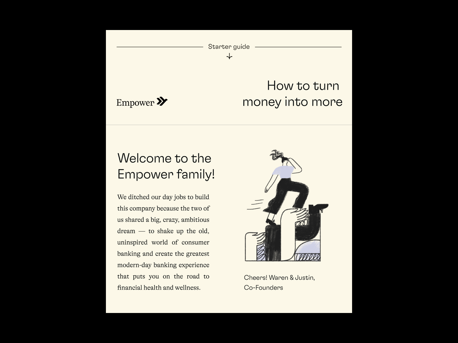 Empower's Welcome Letter by Lucie Bajgart for Empower on Dribbble