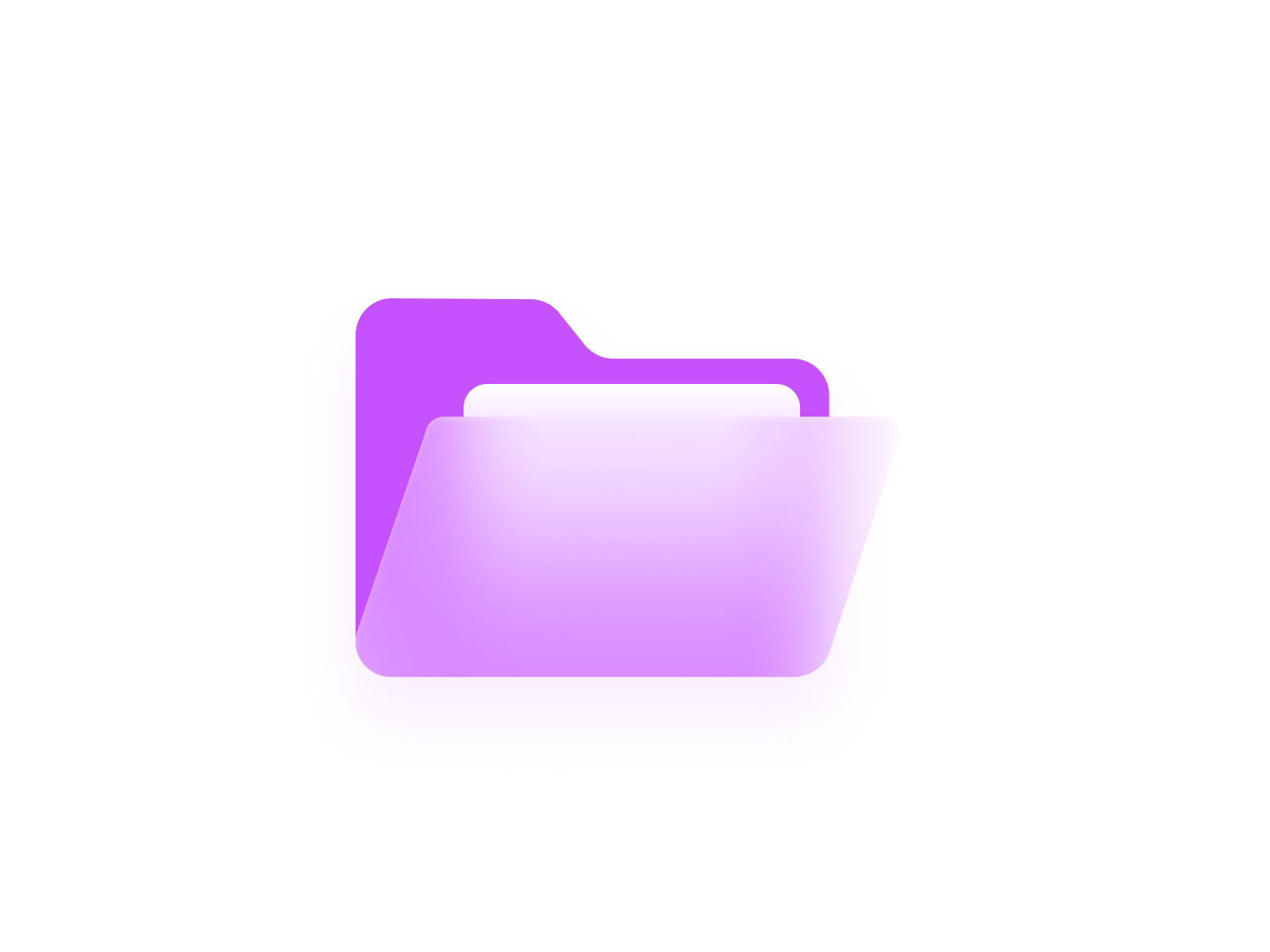 Glassy Effect Folder Icon by Ashim Adhikari on Dribbble