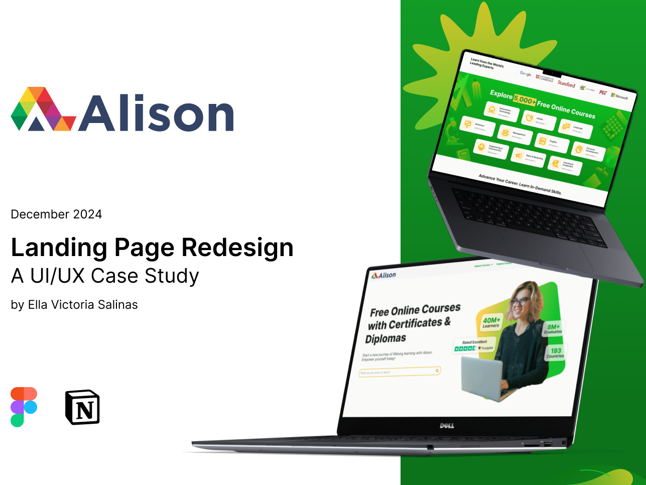 UI/UX Case Study - Alison Landing Page Redesign by Ella Victoria Salinas on Dribbble