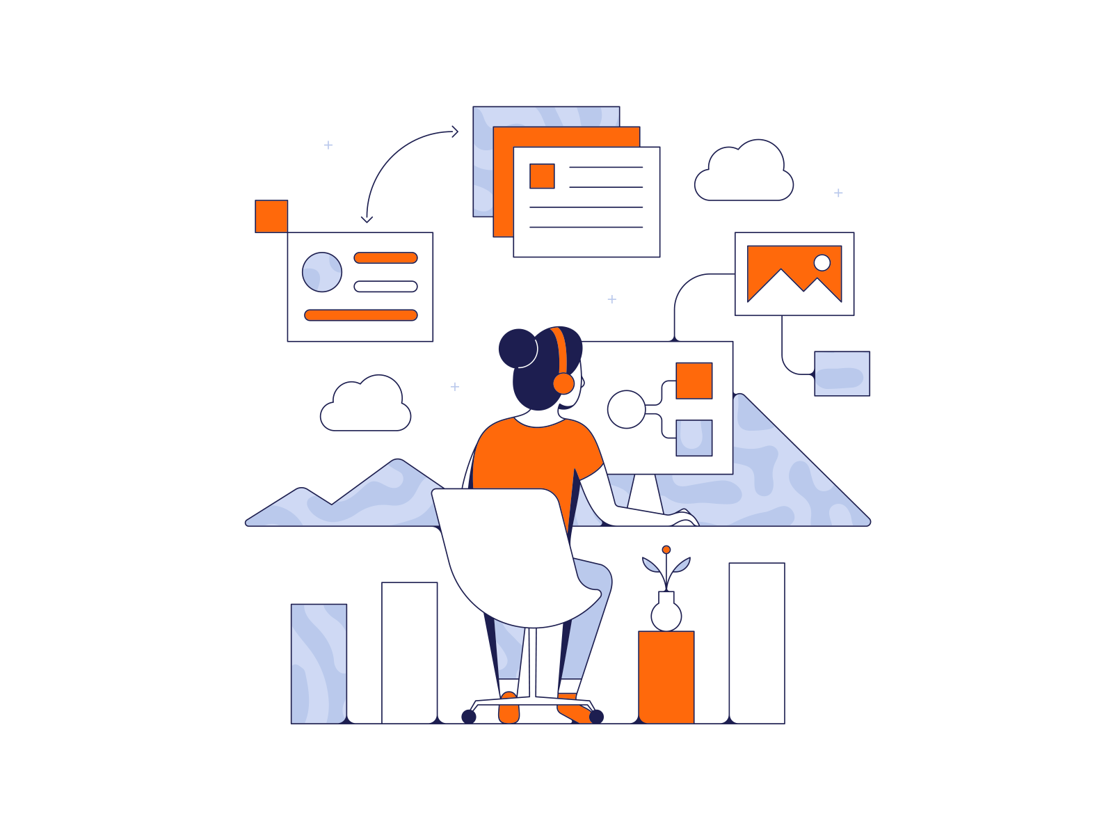Lucidchart Illustration Pt. 2 by Pavlov Visuals on Dribbble