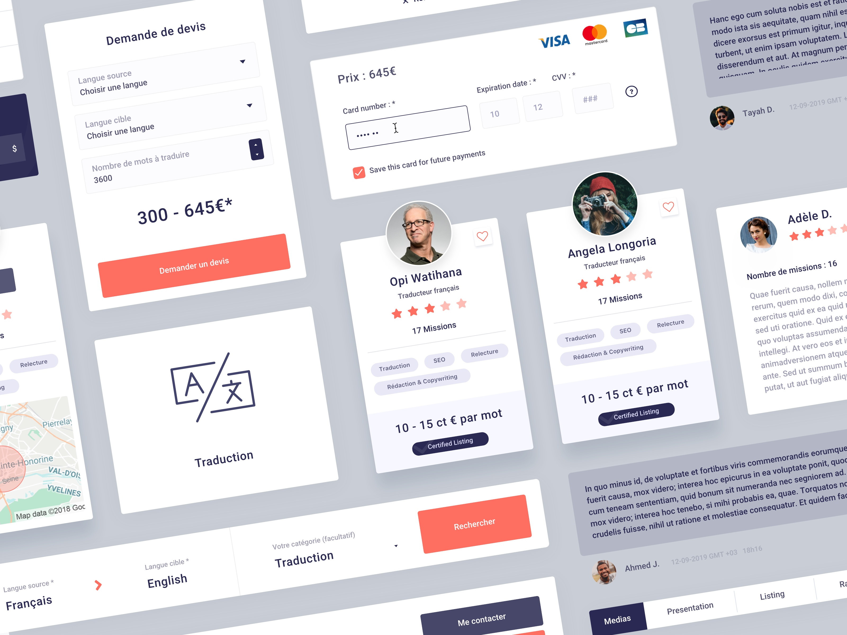 Smylingua marketplace by Adrien DONOT for Cocolabs on Dribbble