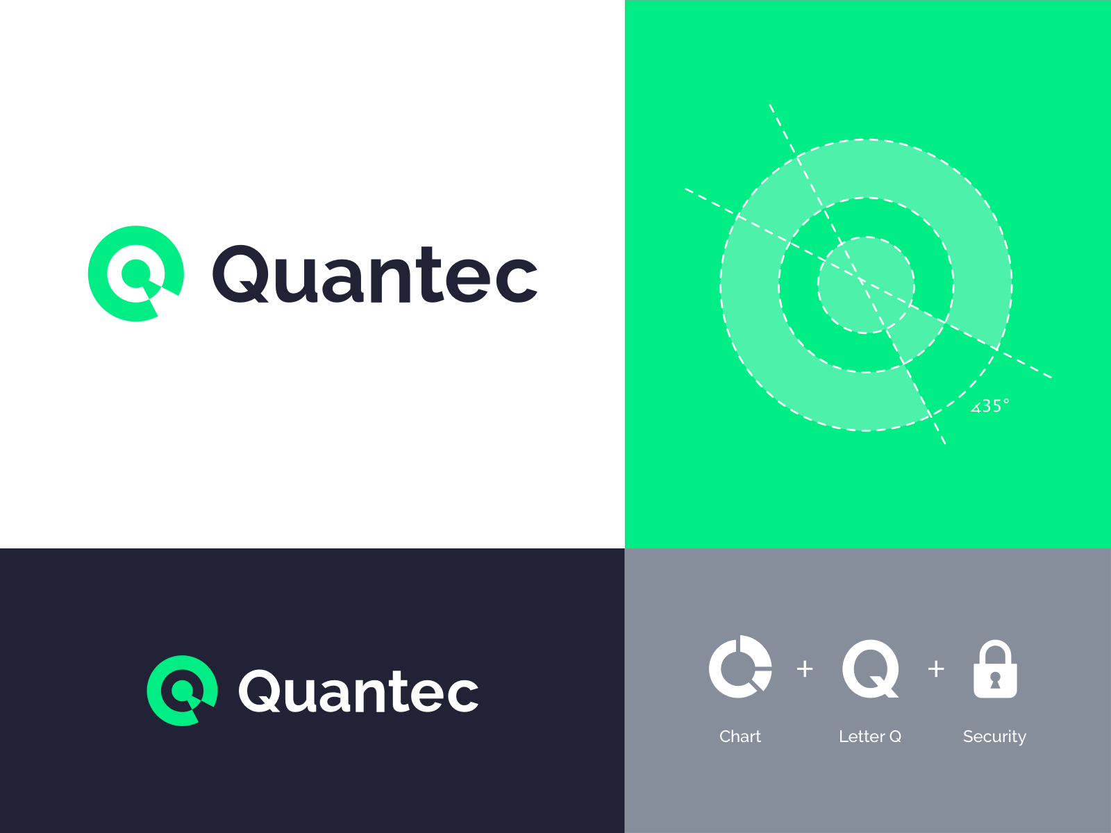 Quantec | Logo design by Đorđe Vukojević on Dribbble