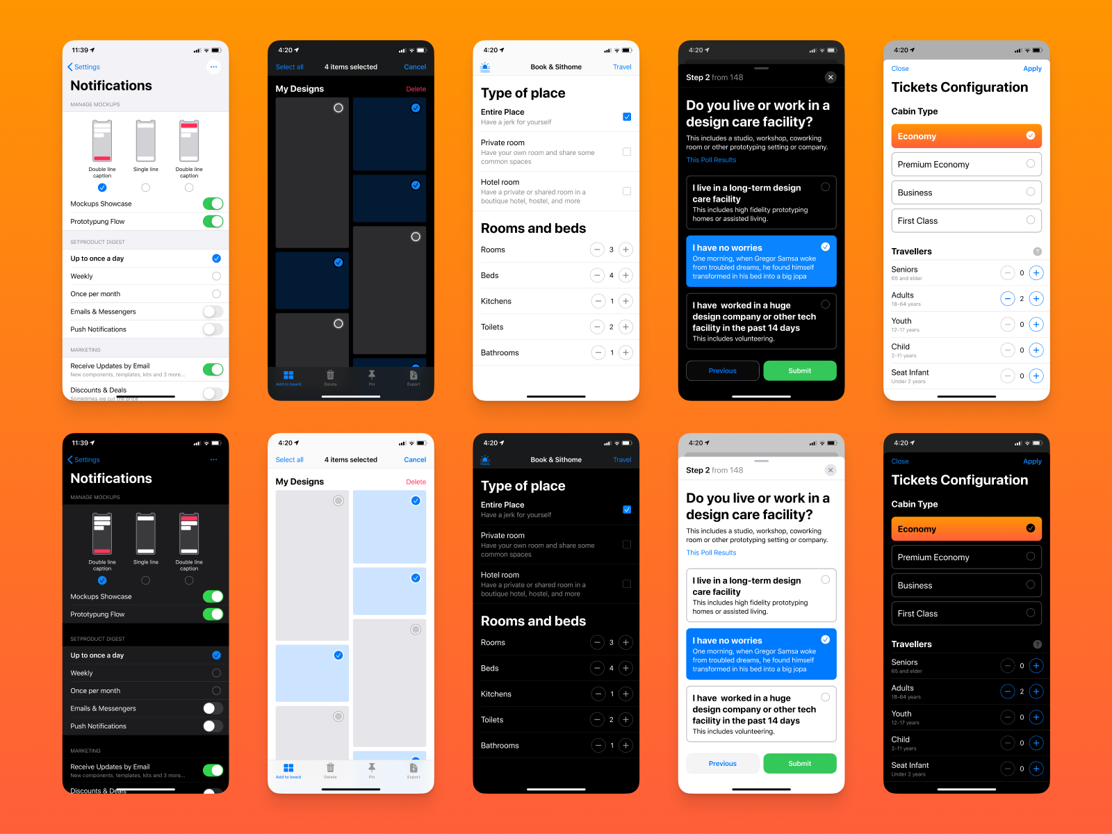 iOS design kit - Figma mobile templates by Roman Kamushken for ...