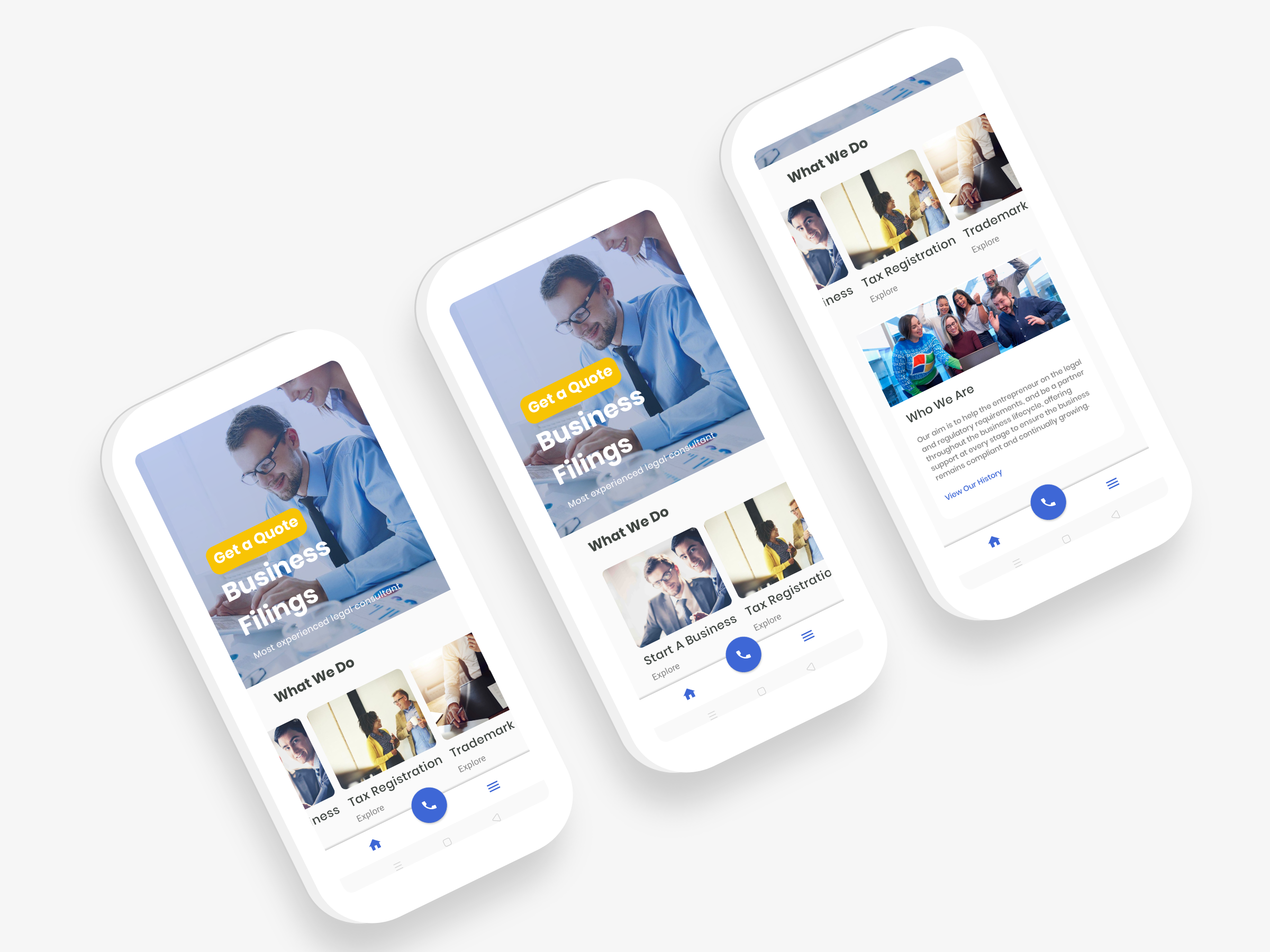 Home screen android ui templates source code by Rohan Surve on Dribbble