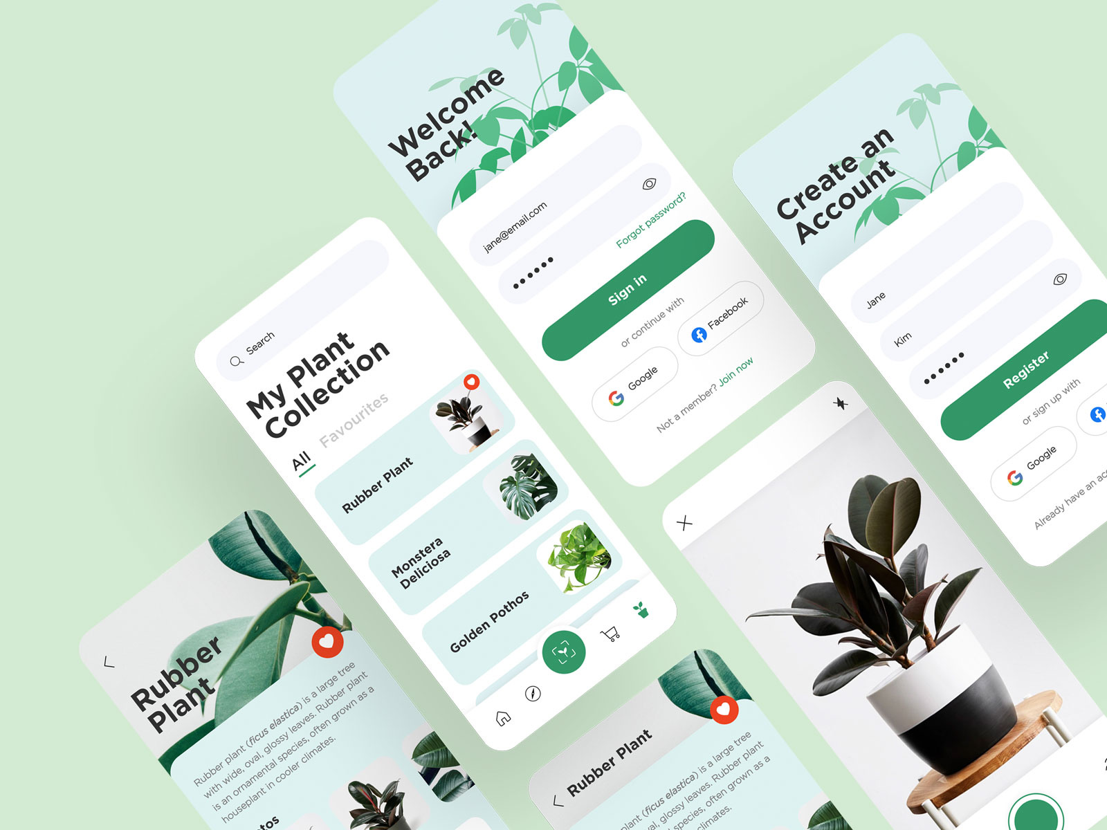 Plant App UI by Jane Kim on Dribbble