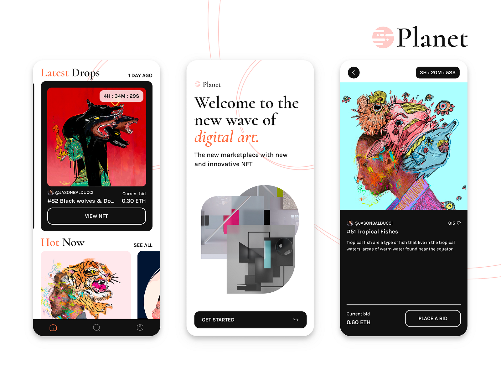 Planet: A NFT marketplace by Andreas Jurdak on Dribbble
