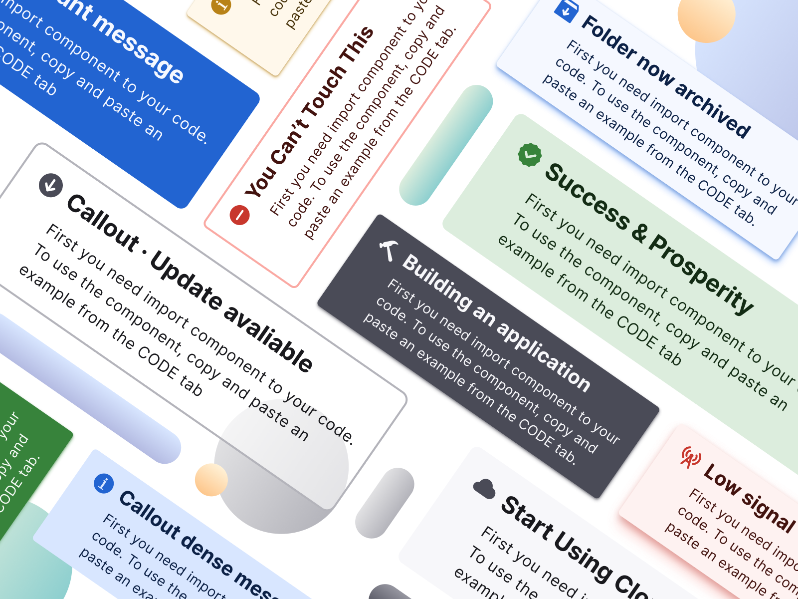 Callout Ui design - Figma React UI kit by Roman Kamushken for ...