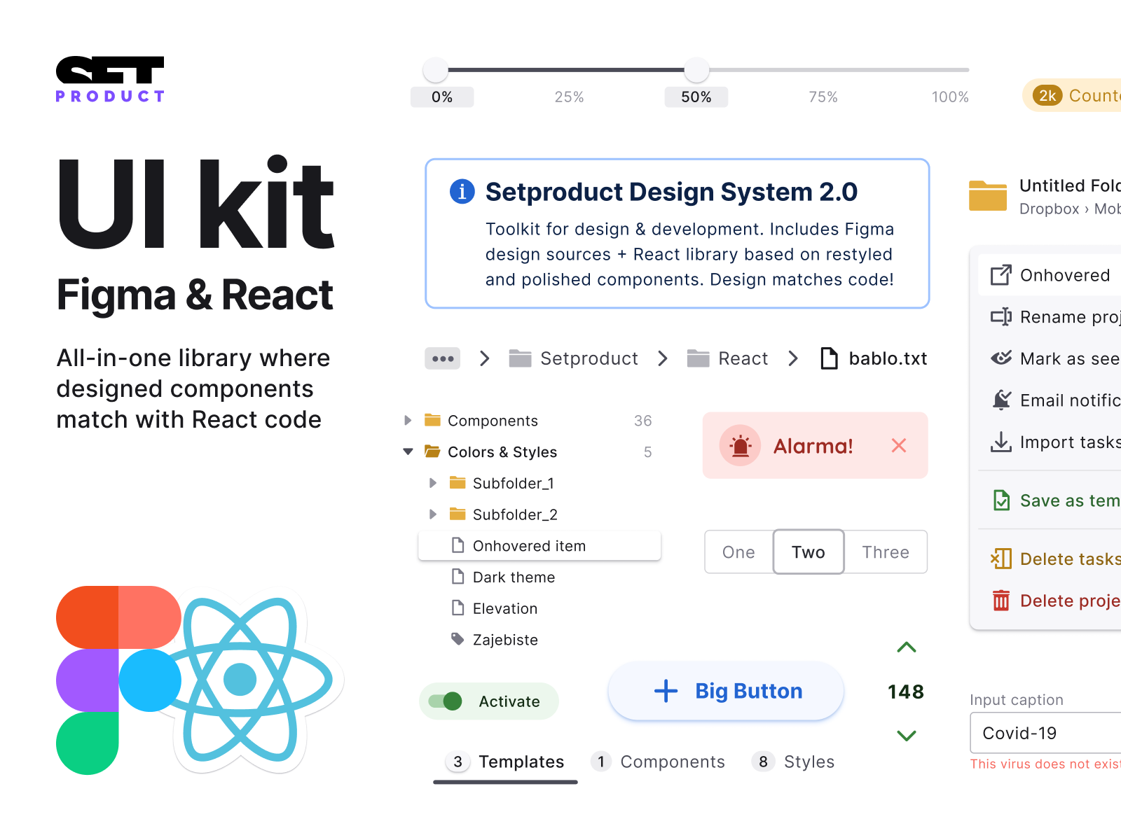 Callout Ui design - Figma React UI kit by Roman Kamushken for ...