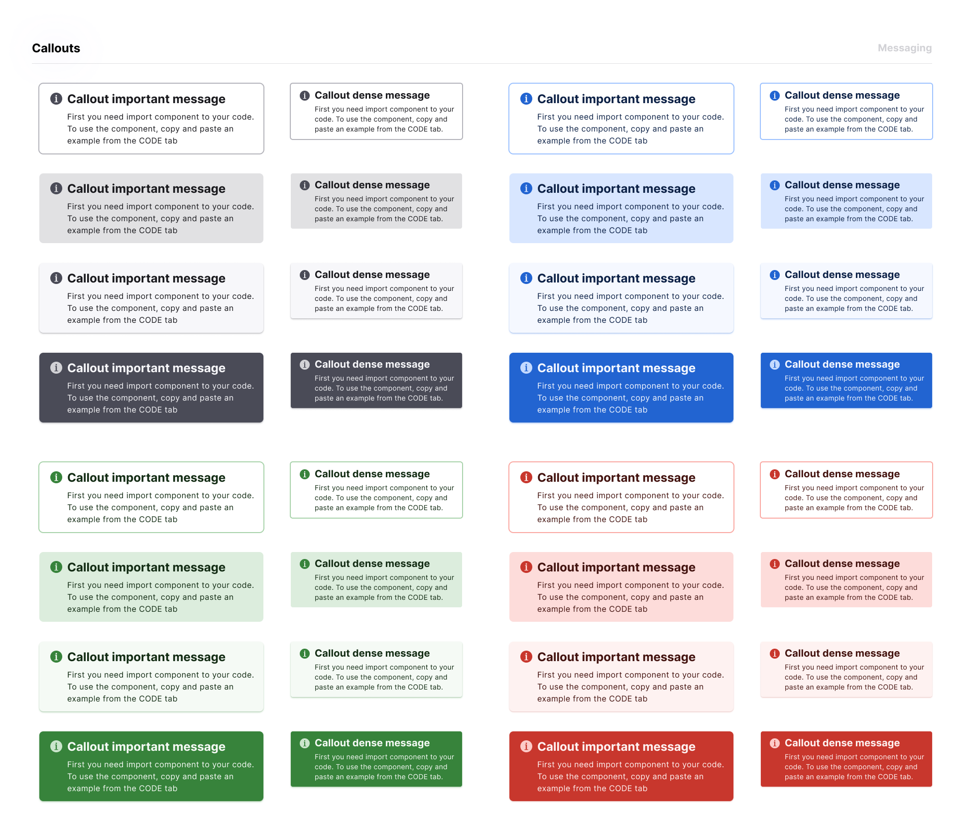 Callout component Ui - Figma React design system by Roman Kamushken for ...