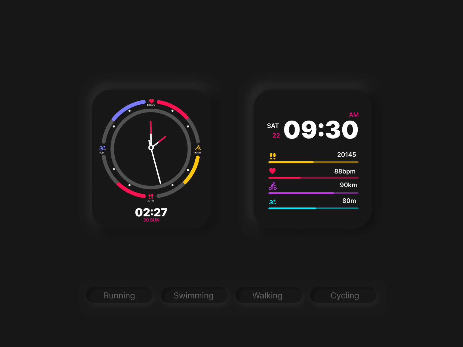 Smart Watch Screen | Figma Design | Fitmint Wear Pro by Swati Bhardwaj ...