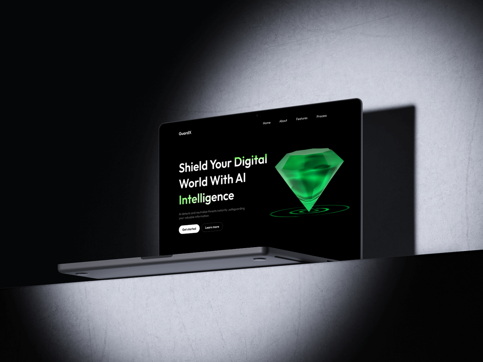 GuardX || AI Powered Digital Security Platform Hero Section by Aqsa ...