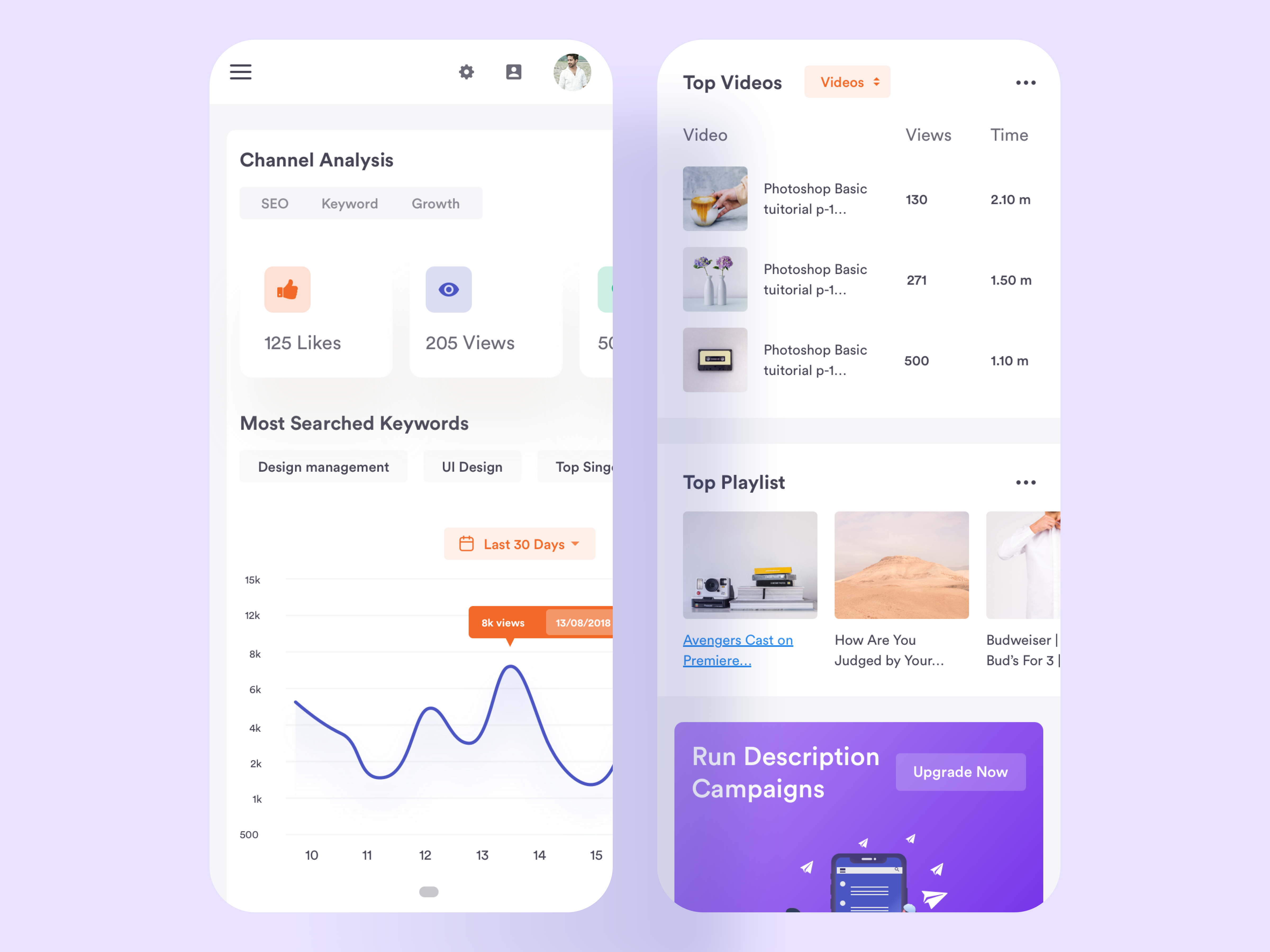 Youtube Extension Responsive UI by Syed Raju on Dribbble