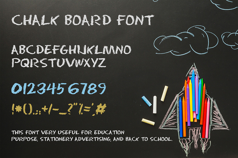 Chalk Board Font by OWPictures on Dribbble