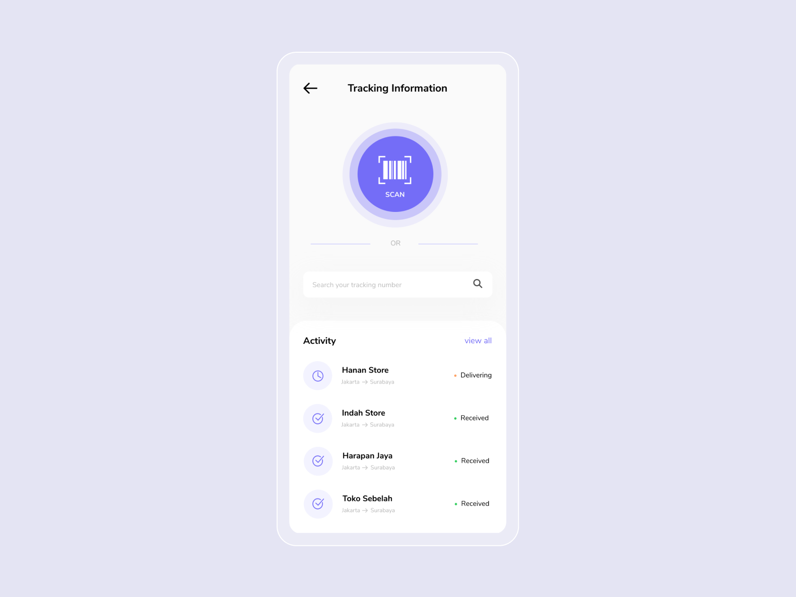 PackApp Delivery & Tracking Package App by Listia Eka on Dribbble