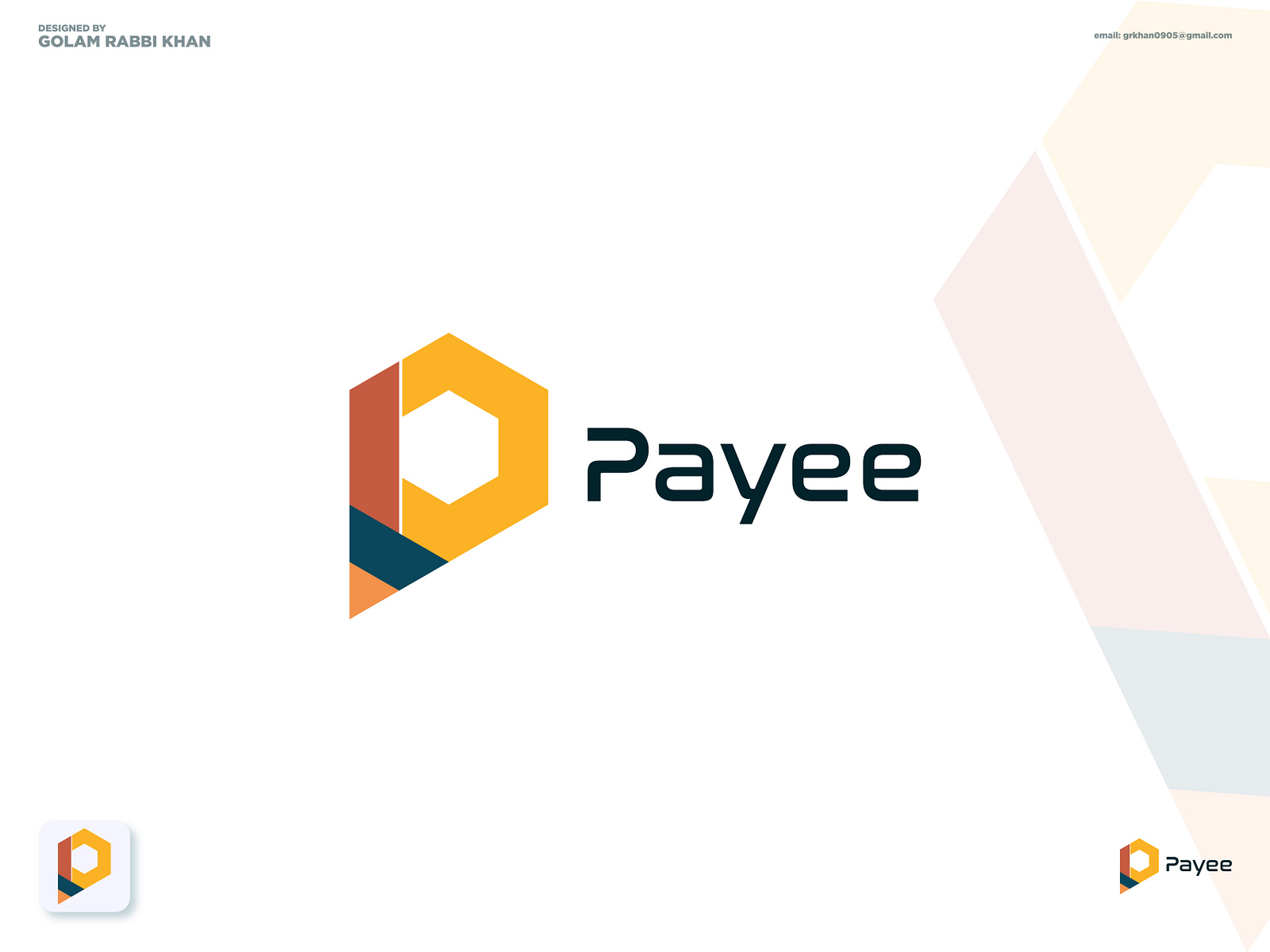 Payee Logo Design / P letter logo by Golam Rabbi Khan | Logo and Brand ...