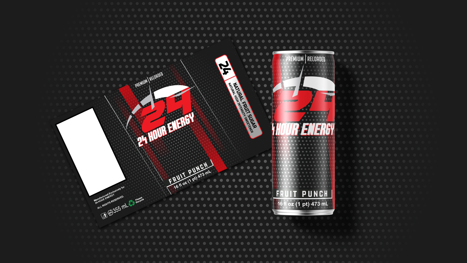 24 Hour Energy Can by Brush Ross on Dribbble