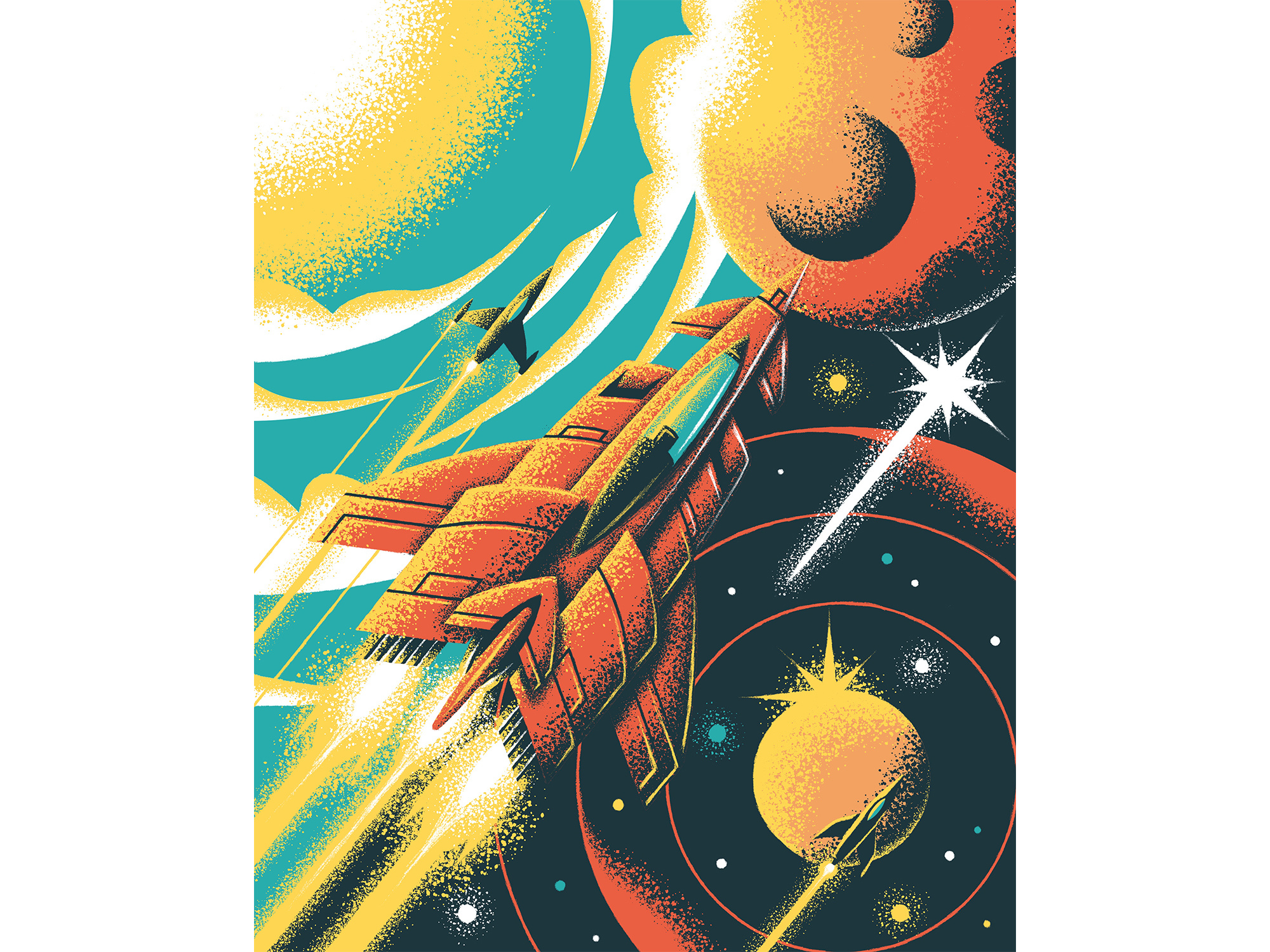Formula 1 in Space by Michael Fugoso on Dribbble