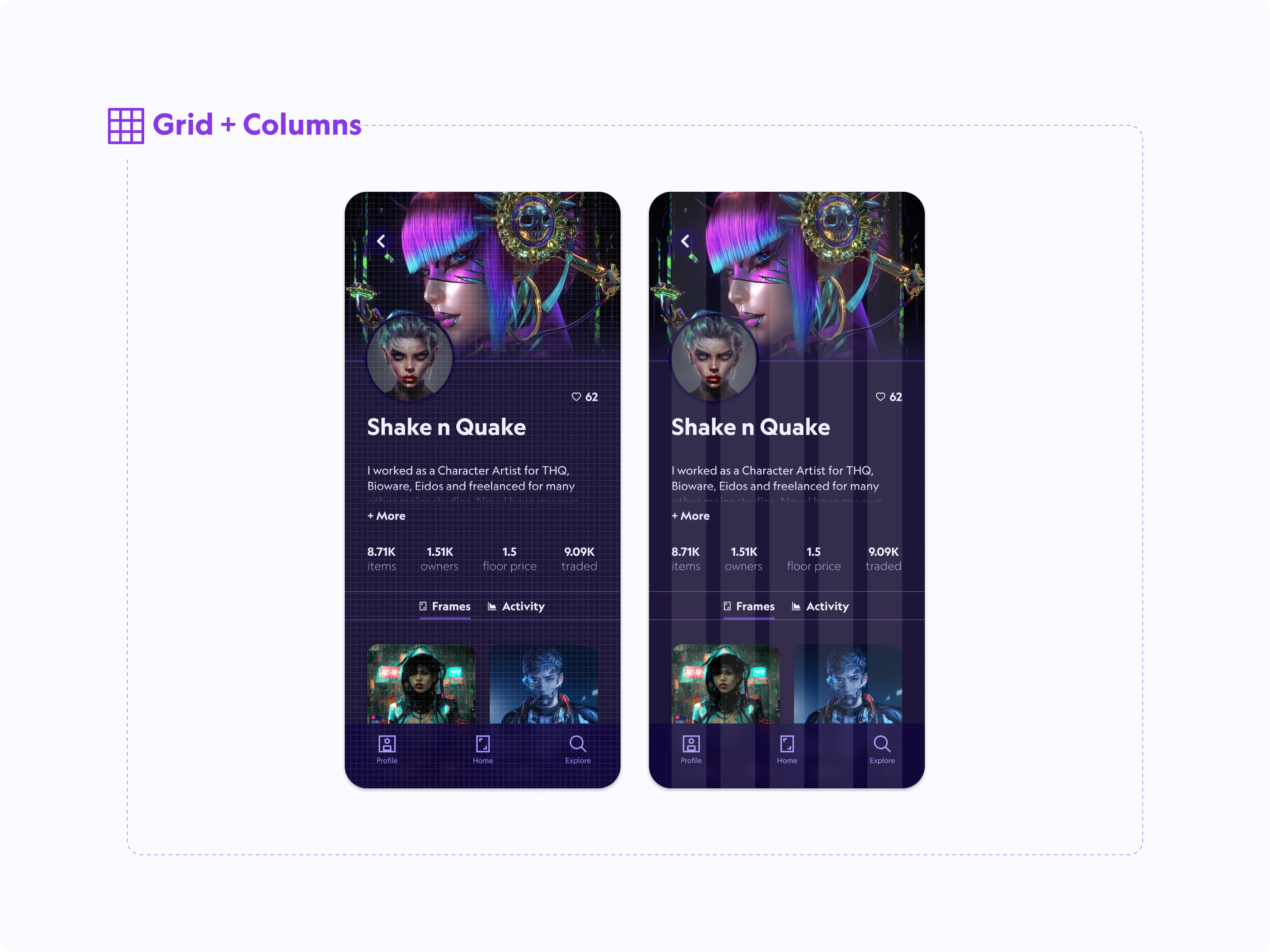 Frame/Noir UI by Adam Kaszycki on Dribbble