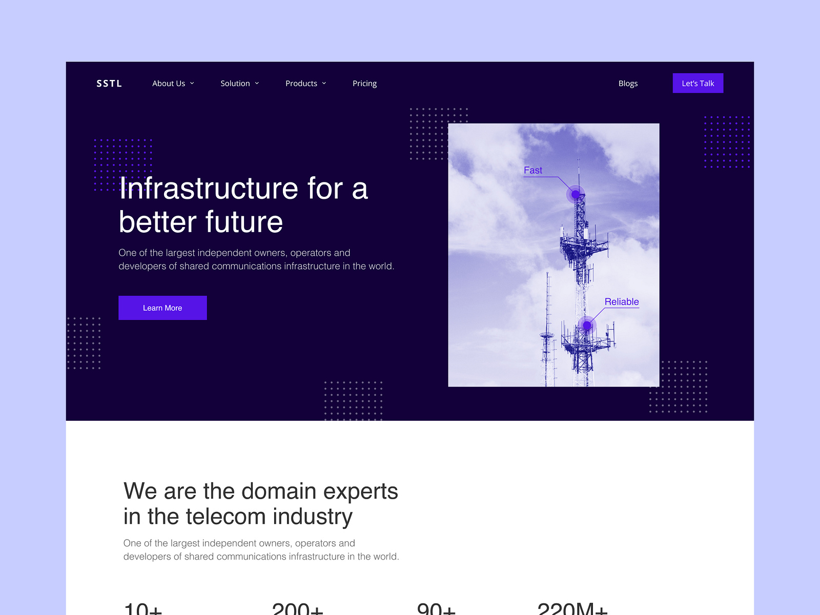 SSTL Telecom Website by Third Eye Innovations on Dribbble SSTL Telecom Website by Third Eye Innovations on Dribbble