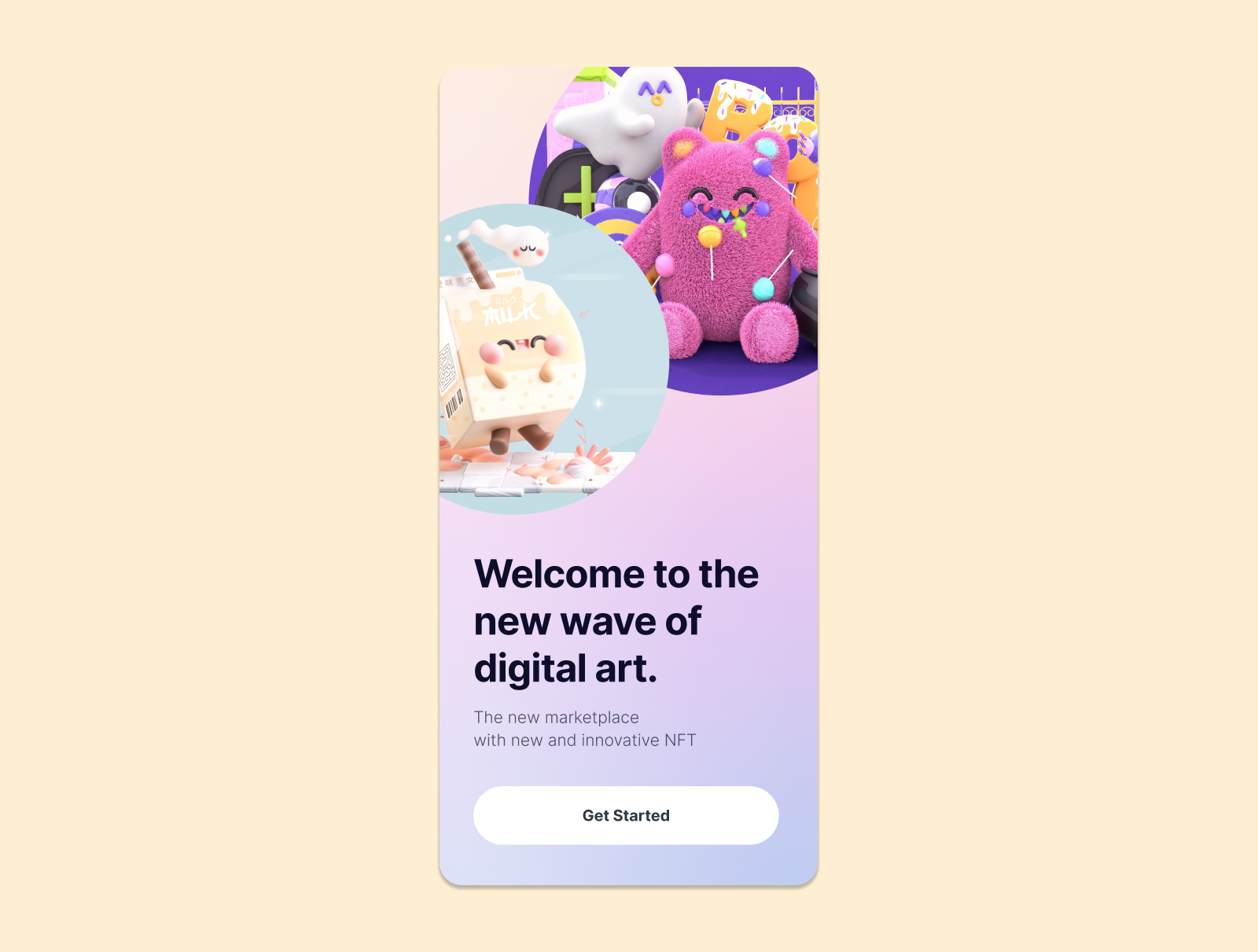 Cute NFT App UI Design by Lisa Beever on Dribbble