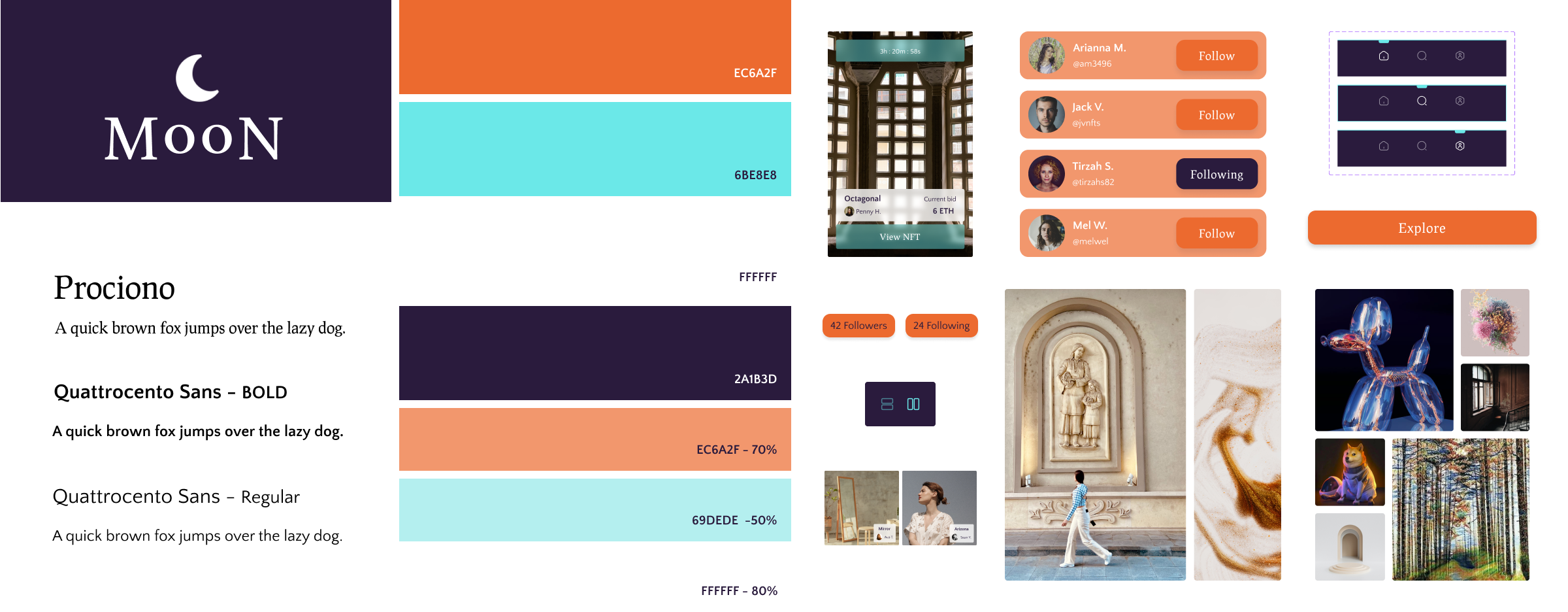 Moon: NFT Marketplace Mobile App by Elsa Lagerquist on Dribbble