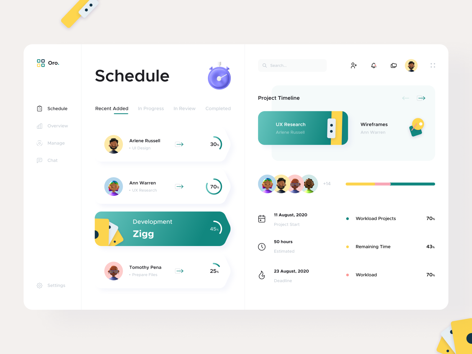 Work Organization Platform by Afterglow on Dribbble