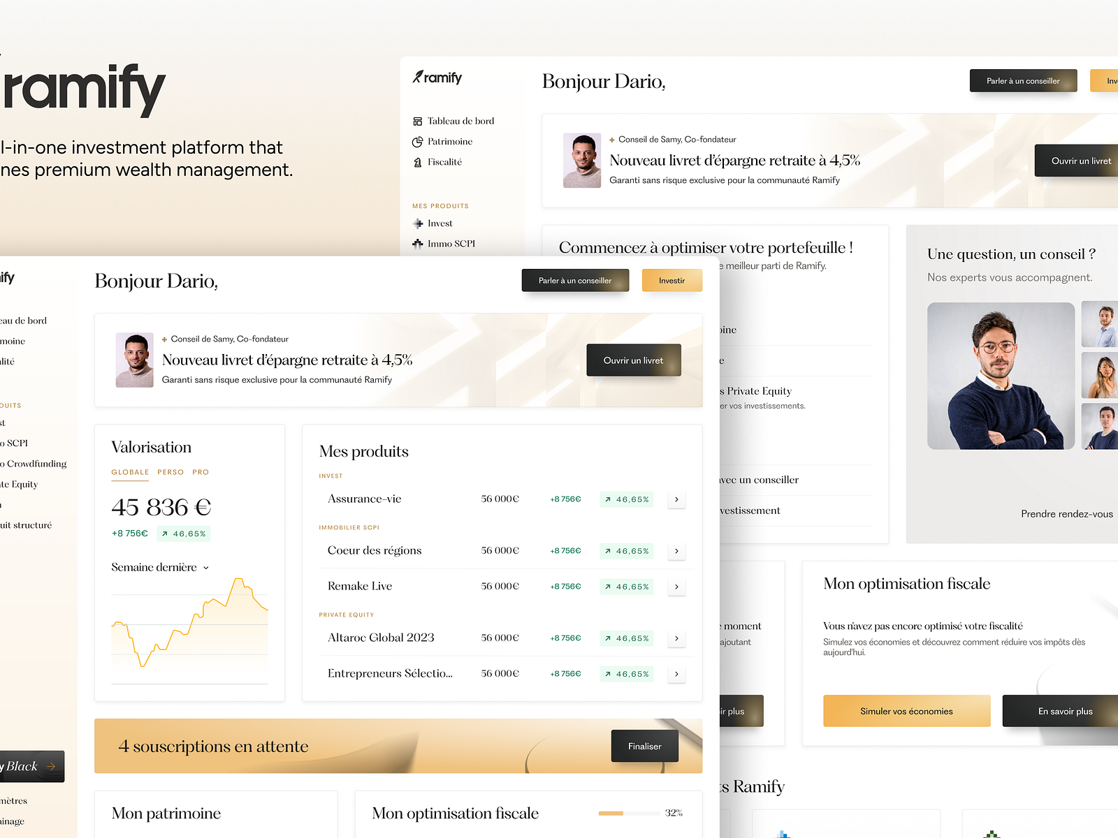 Ramify Dashboard by Fabien Riou on Dribbble
