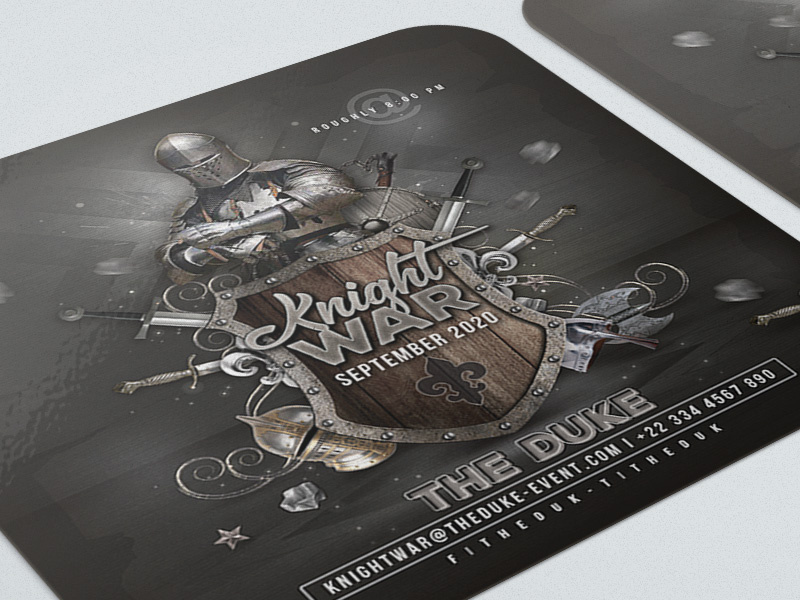 Middle Ages Historical Knight War Event Flyer by n2n44 on Dribbble