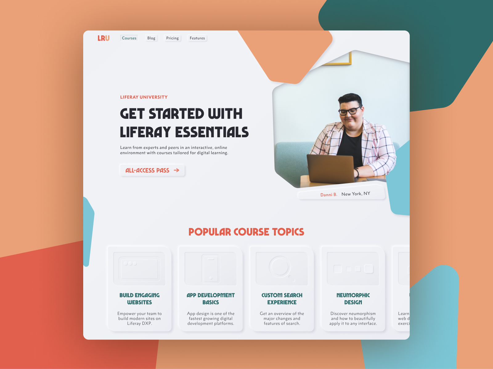 Neumorphic Web Design by Abel Hancock for Liferay Design on Dribbble