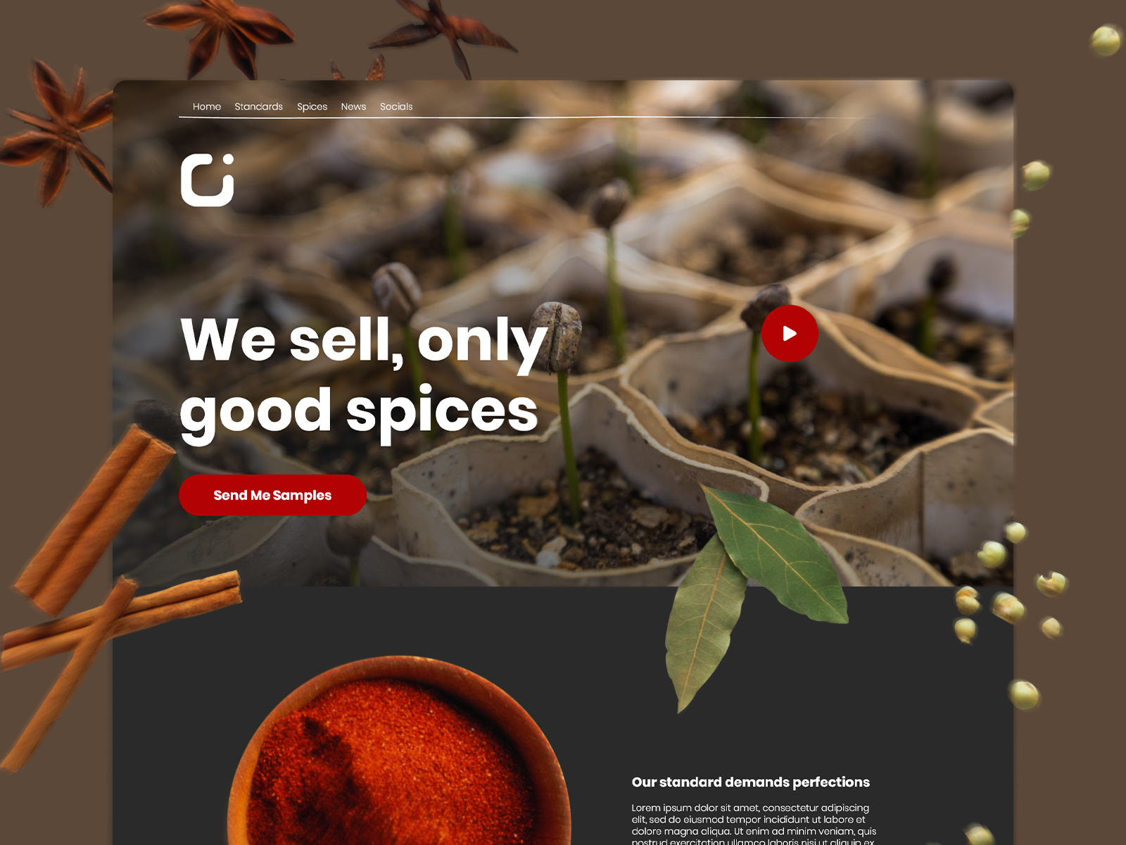 Spices Export Website by Redaco System Factory on Dribbble