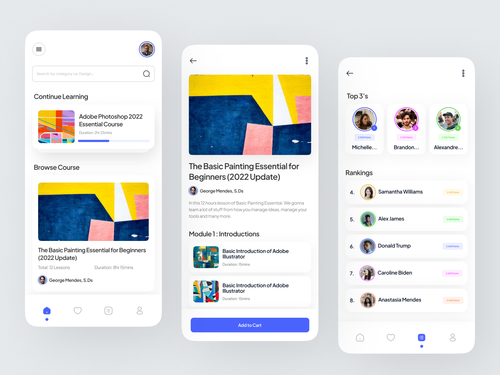 Online Course Mobile App Design by Rezha Aaron for Kretya Studio on ...