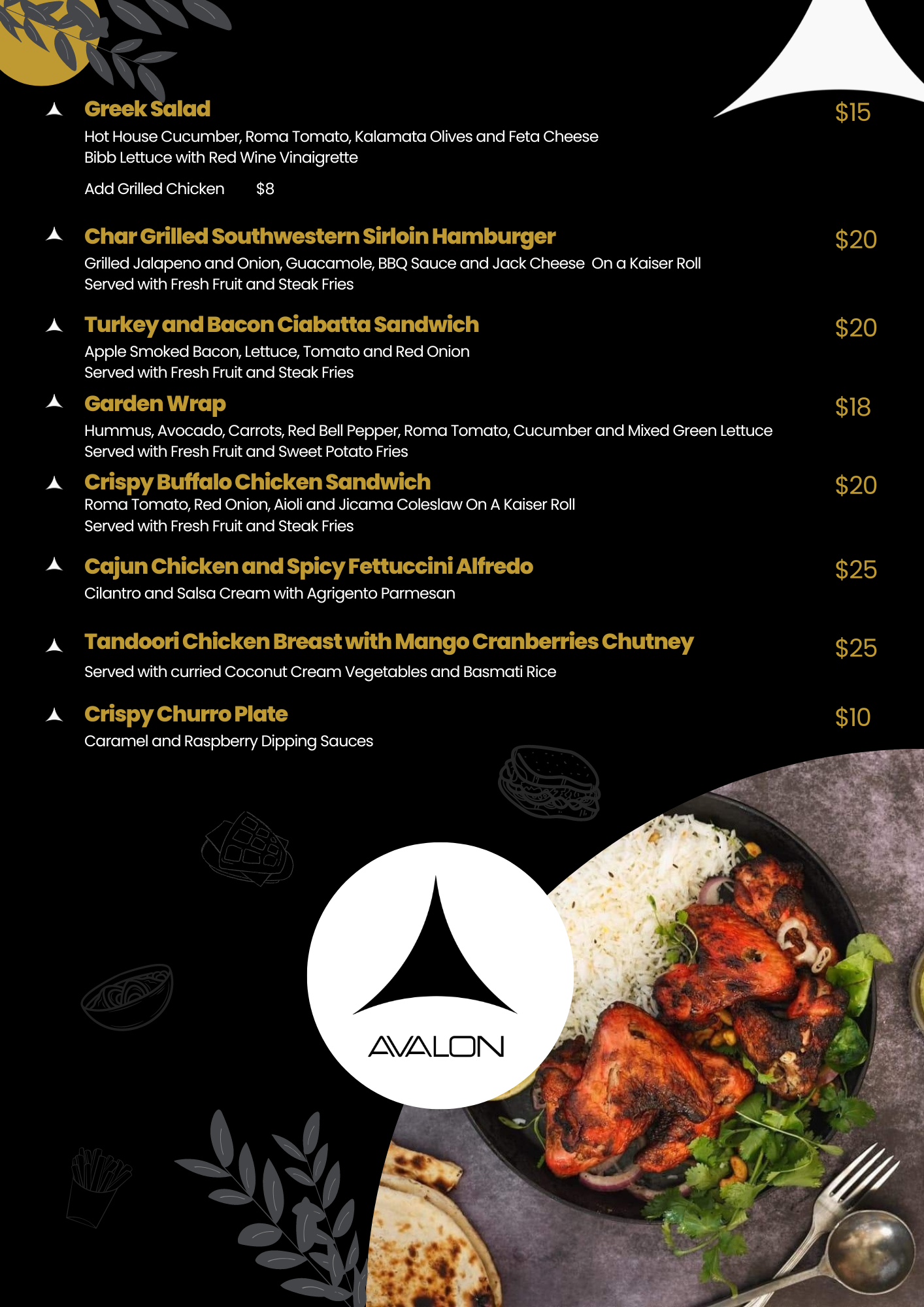Avalon Brochure Menu Design by hasan aslam on Dribbble