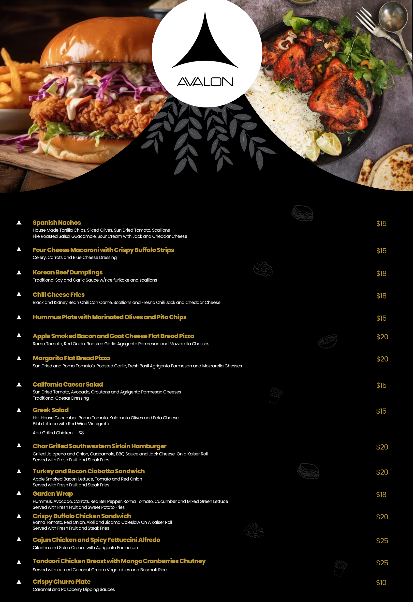 Avalon Brochure Menu Design by hasan aslam on Dribbble