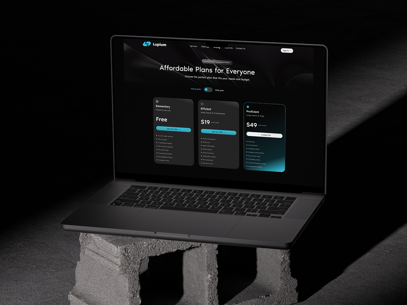 Pricing Page Experiment: Light and Dark Mode by Raisul Haque on Dribbble