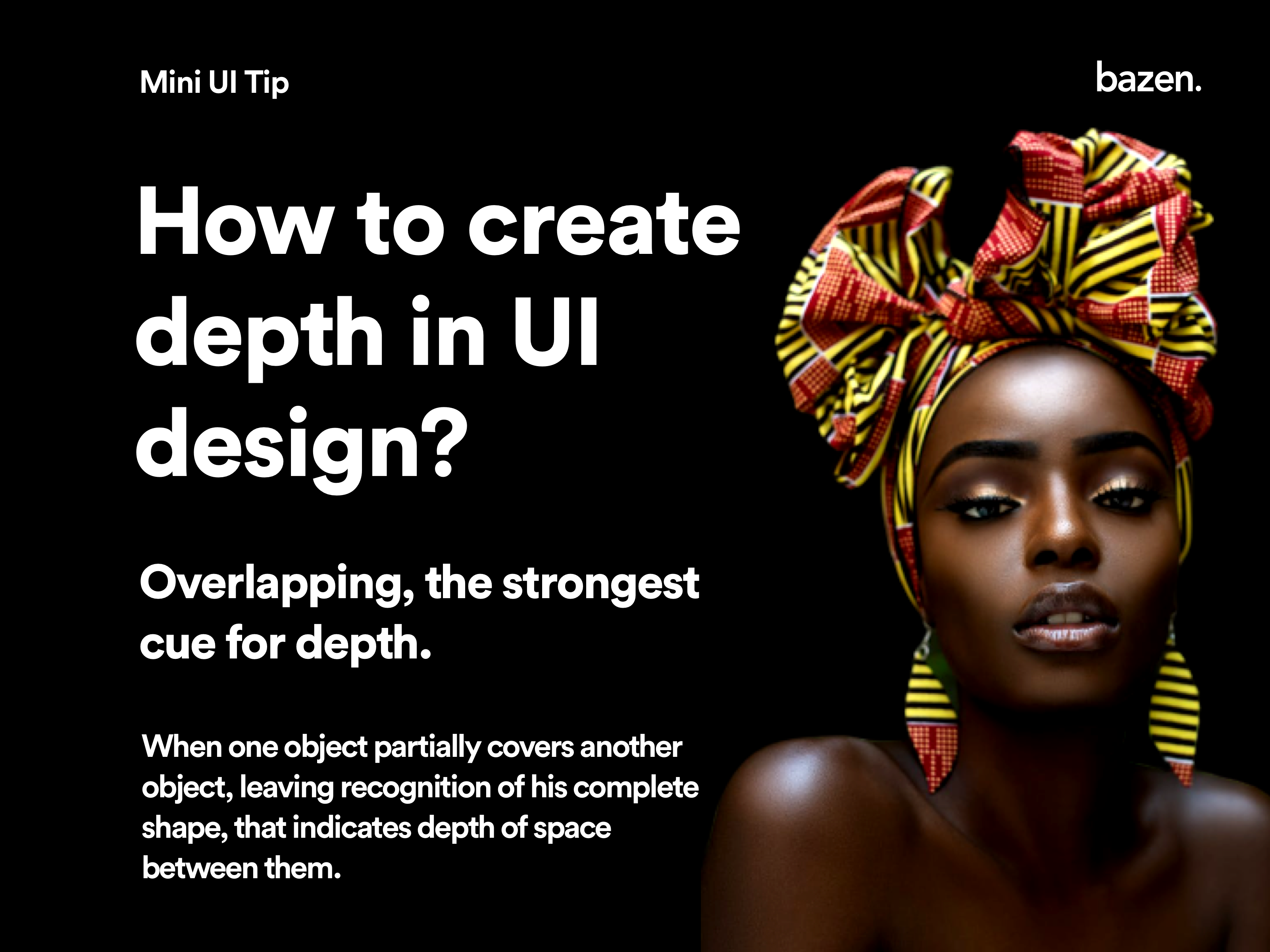 Mini UI Tip - How to Create Depth in UI? by bazen.talks on Dribbble