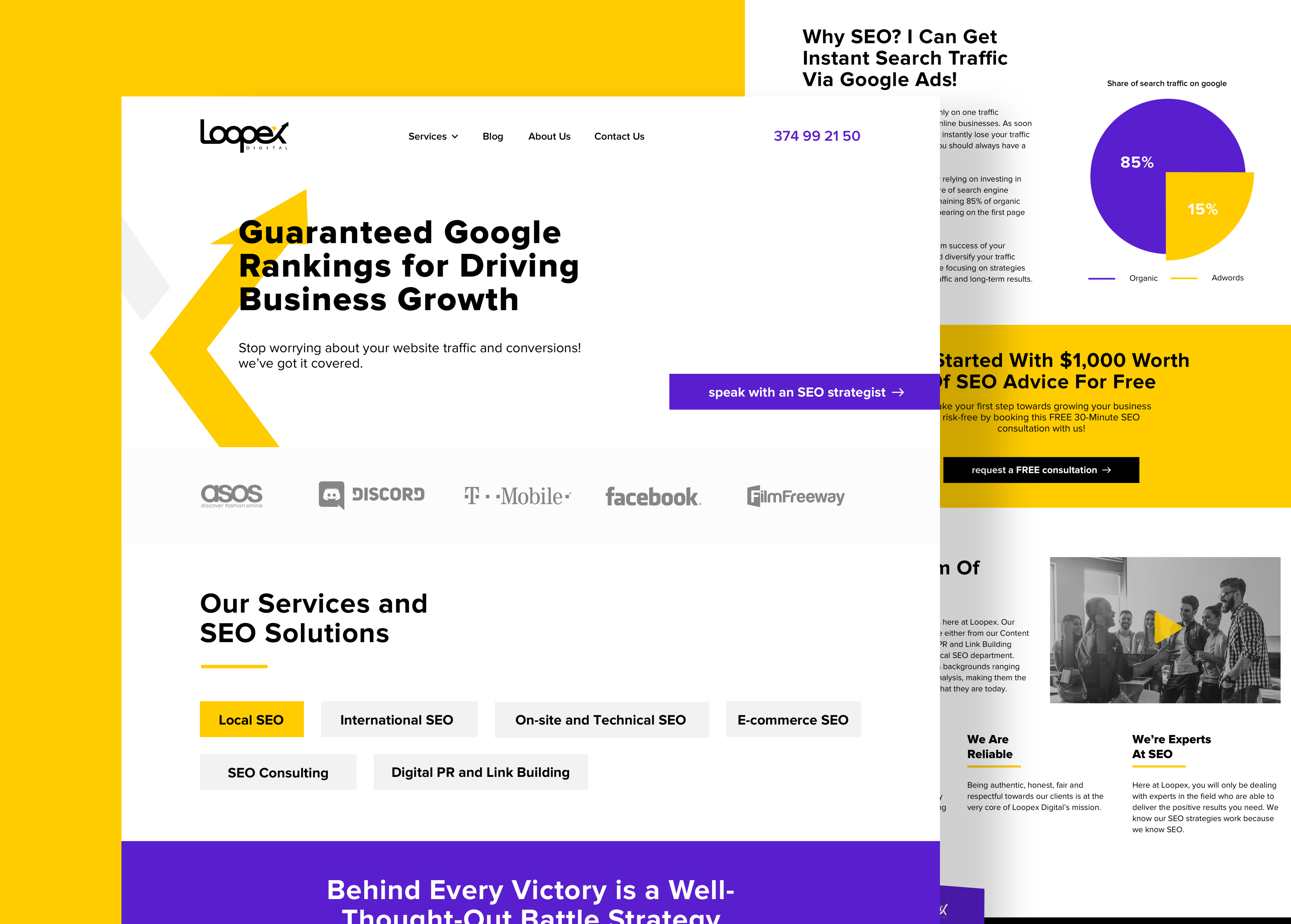 Loopex Digital SEO Agency by Foster Design on Dribbble