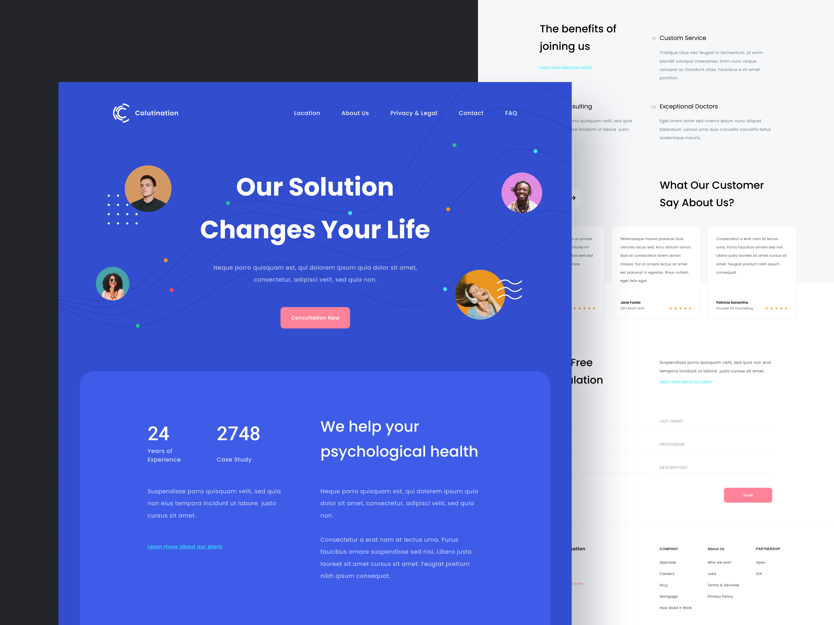 Consuling - Exploration Landing Page by Anggiat Manuel for One Week ...