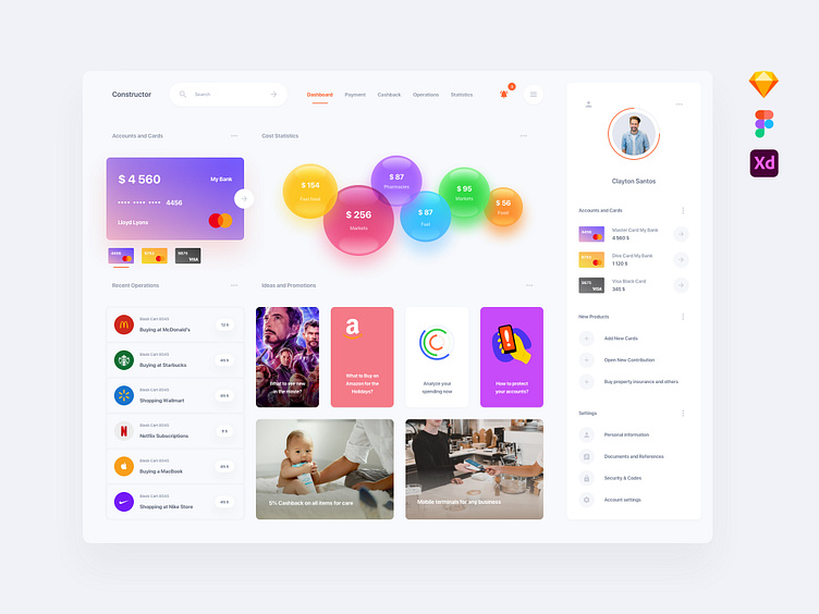 Bank App by Spline One on Dribbble