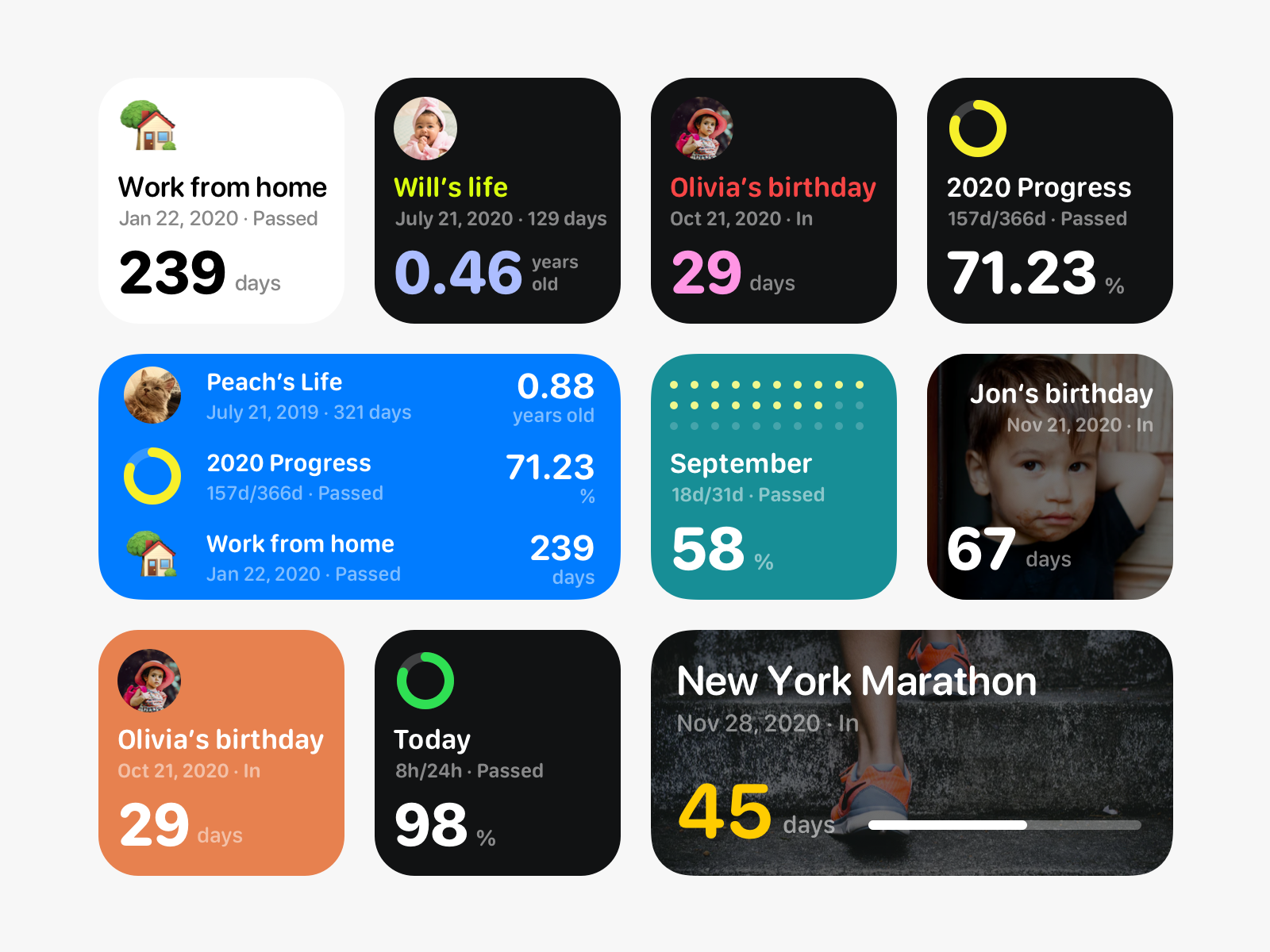 Moment for iOS 14 widgets exploration. by Allen Wang on Dribbble