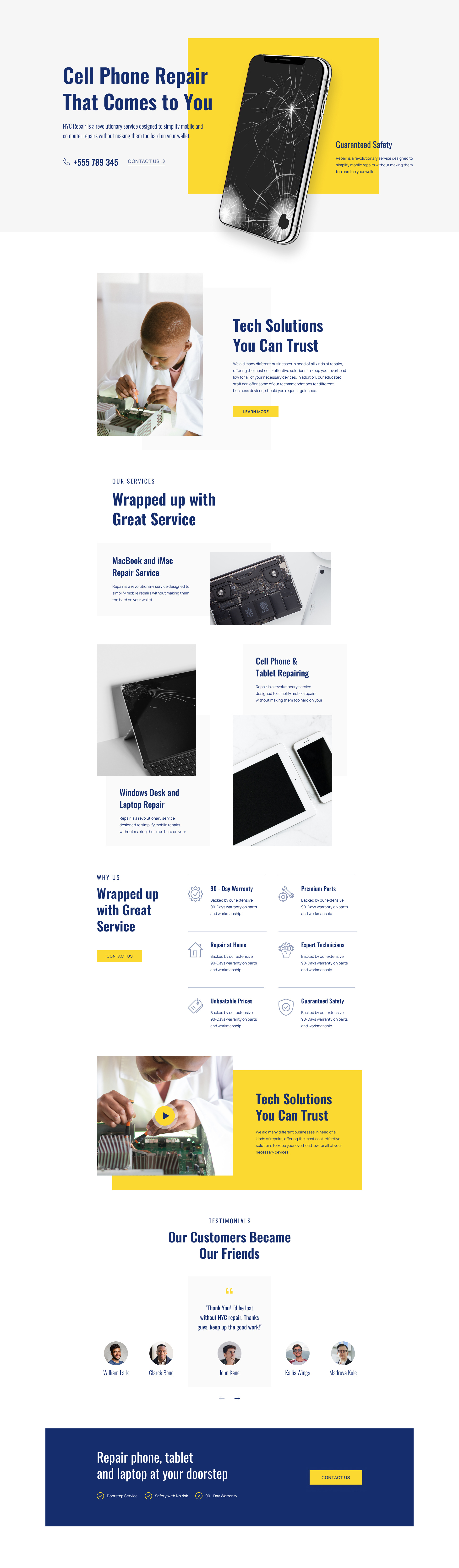 Gadget Repair Layouts for SP Page Builder Pro by Ahmed Manna for ...