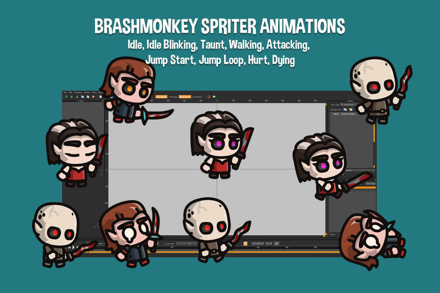 Vampire Tiny Style 2D Sprites by 2D Game Assets on Dribbble