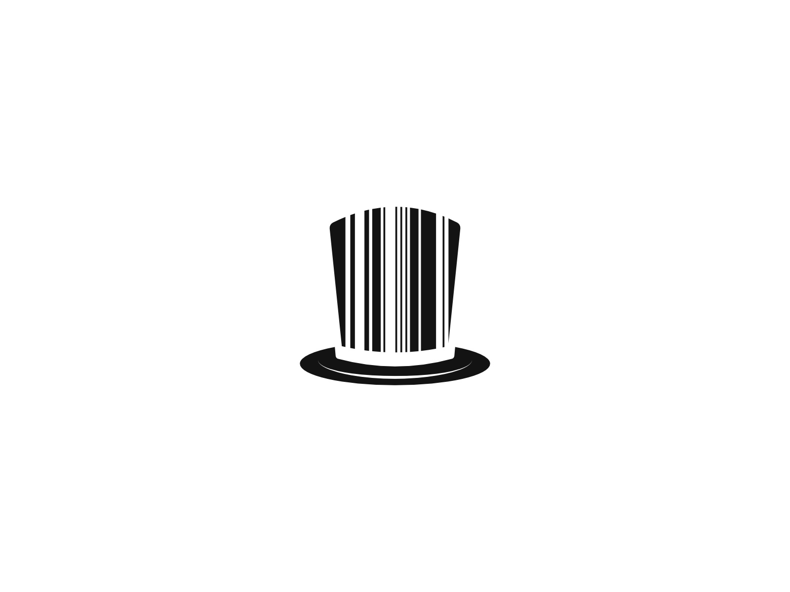 top hat barcode logo by yozi kurnia putra on Dribbble
