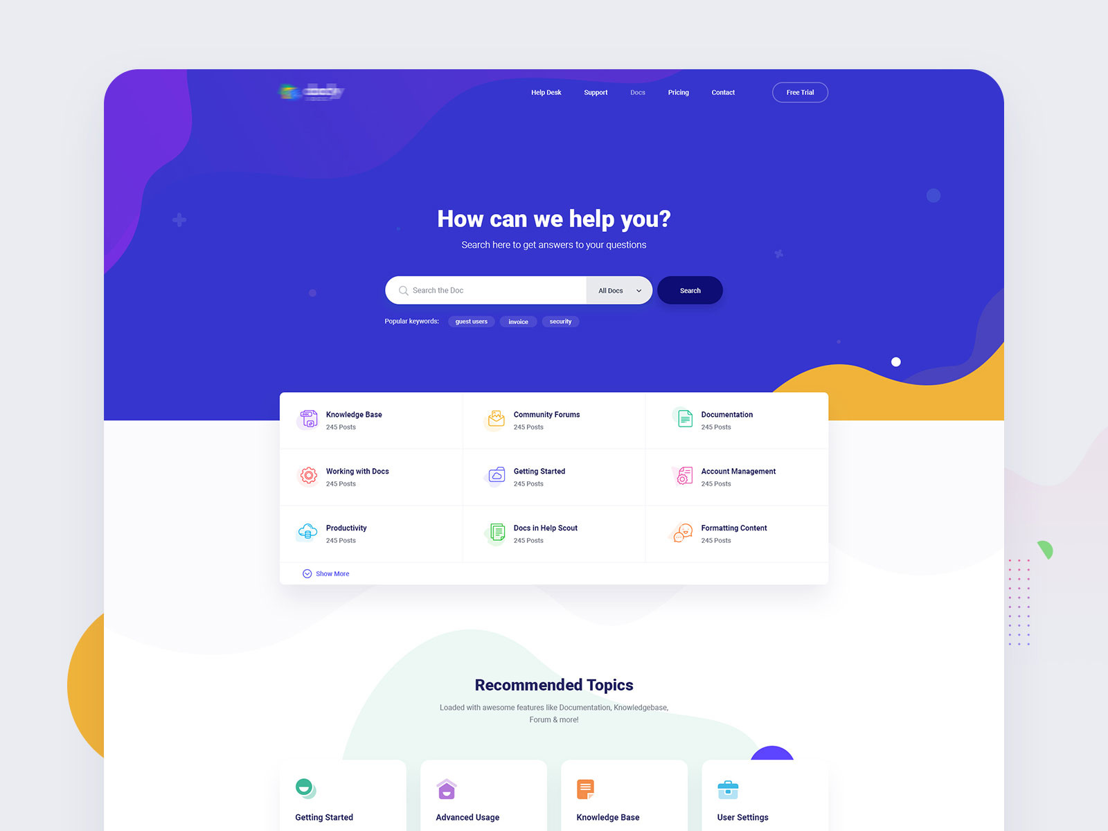 Help Desk and Knowledge Base by Nijam Ali on Dribbble