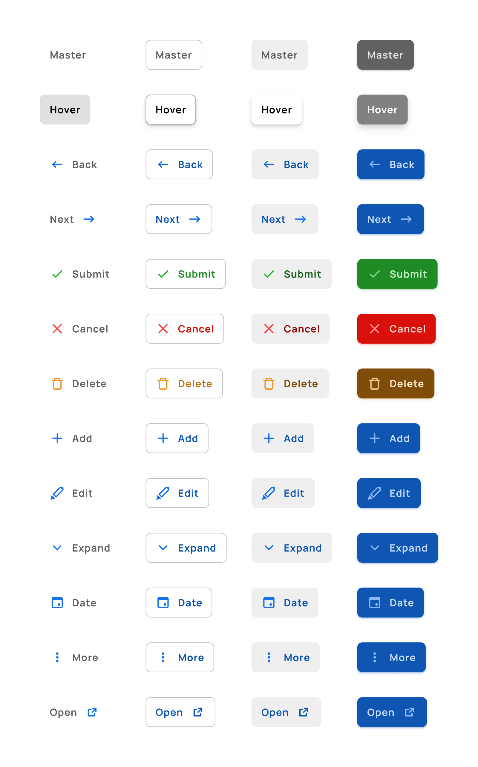 Material X design buttons redesign by Roman Kamushken for Setproduct on ...