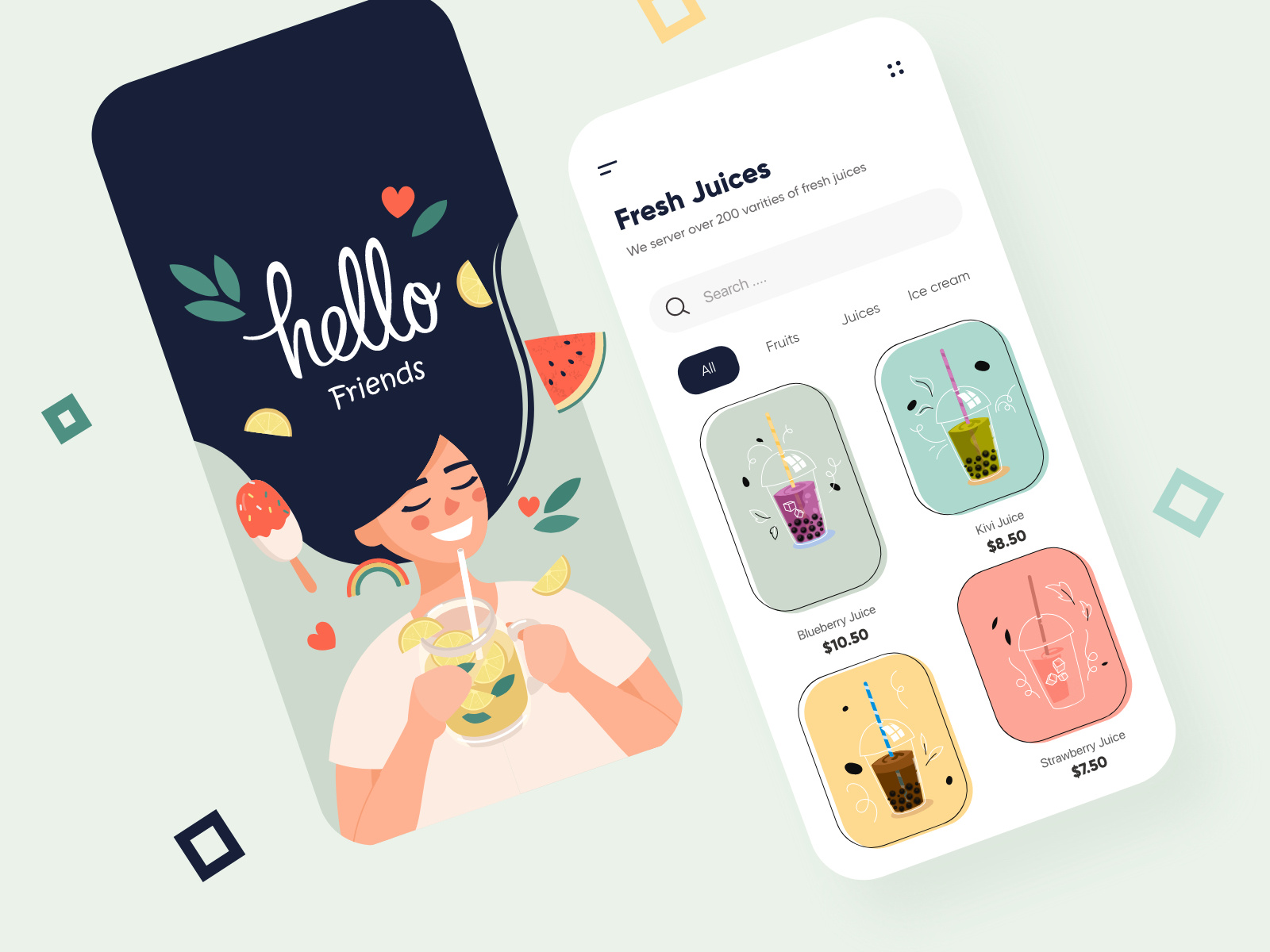 Juice Mobile App UX-UI Design by Ghulam for Cuberto on Dribbble