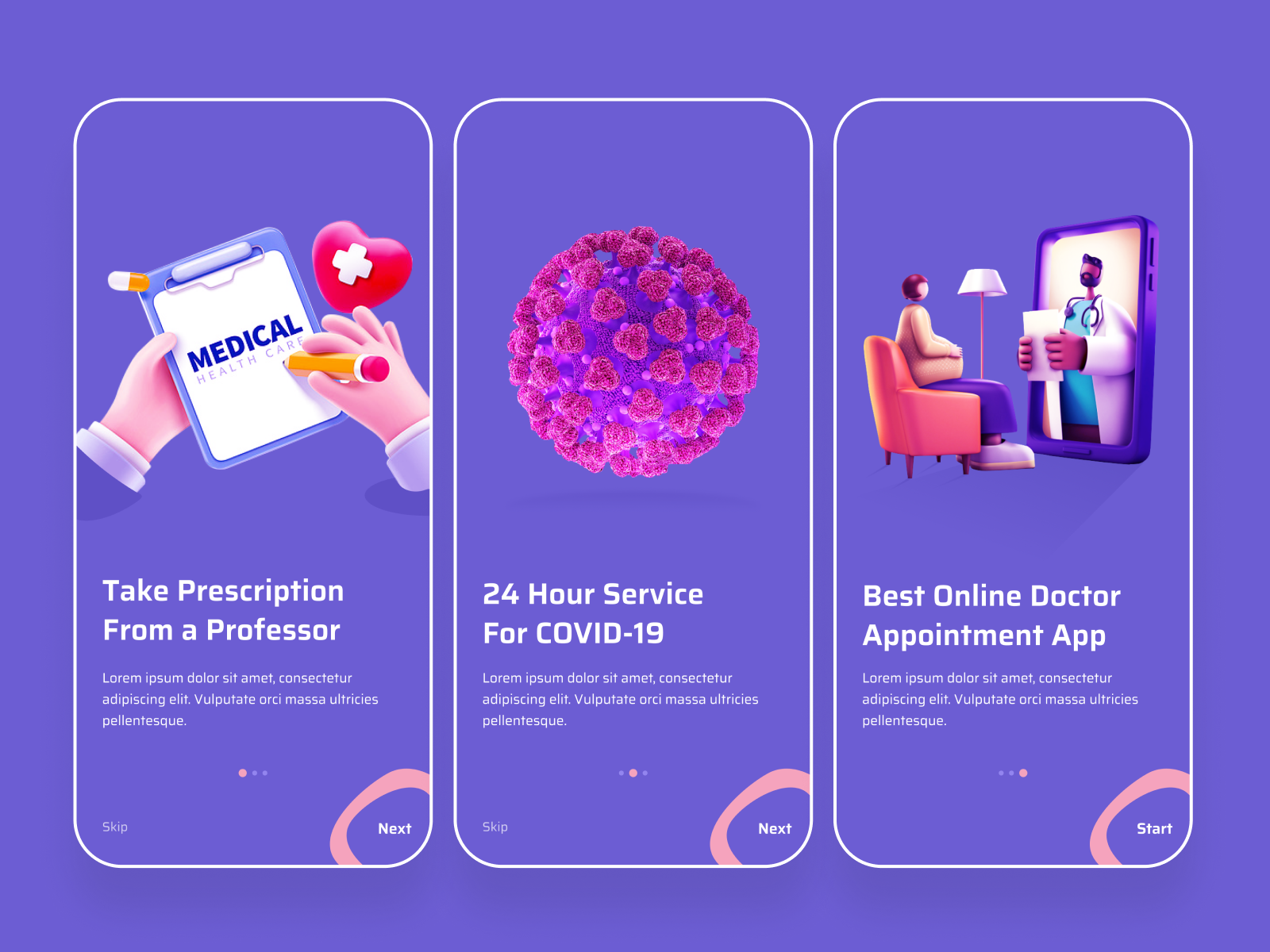 Onboarding Screen- Doctor Appointment App by Shafiqul Islam 🌱 on Dribbble