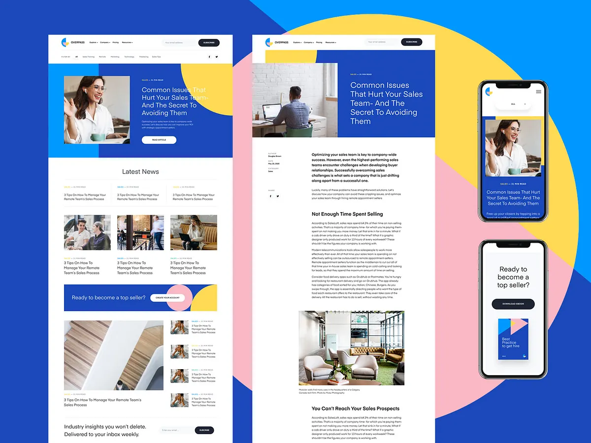 Browse thousands of Blog Page For Website images for design inspiration ...