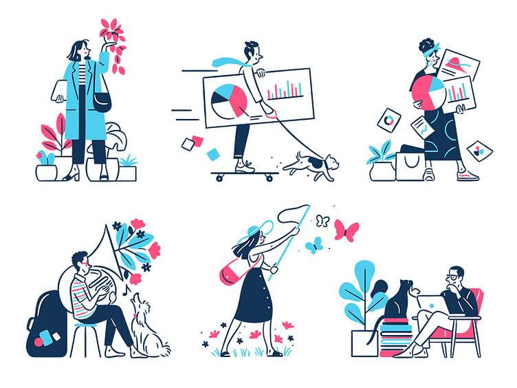 Penfold App Illustrations by Brad Cuzen on Dribbble
